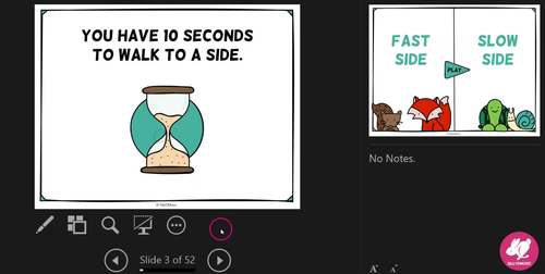 Music Four 4 Corners and 2 Sides - Fast and Slow Interactive Opposites Game