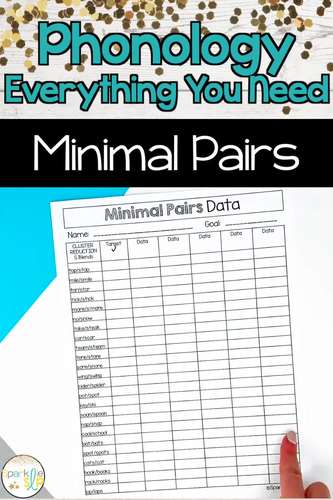 Minimal Pairs Toolkit for Speech Therapy | Phonology Cards & Sheets