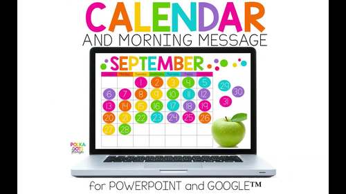 Digital Calendar with Editable Slides, Back to School Digital Resources ...