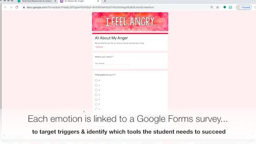 Emotional Check-In - Self-Regulation - Distance Learning - Google Forms