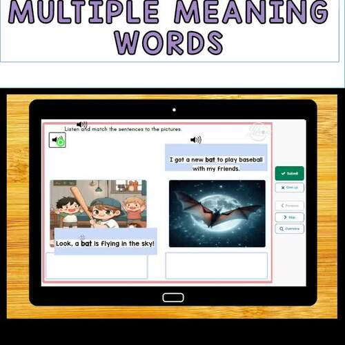 Multiple Meaning Words | Speech Therapy Digital Boom Cards™ | TPT