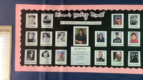 Women's History Month Bulletin Board by Special Ed Universe by Clayton ...