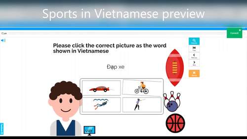 SPORTS Vietnamese Distance Learning | Sports Vietnamese BOOM Cards ...