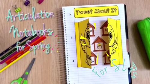 Spring Articulation Activities for Notebooks by Teaching Talking
