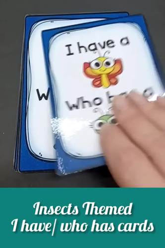 Insects - I have/ Who has cards by Nomadic Bee | TPT