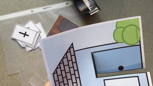 Make an Interactive Open / Closed Syllable House with Pockets - Phonics