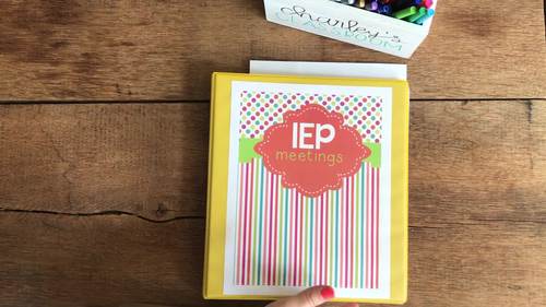 Print & Digital IEP BINDER (Fun in the Sun) | Special Education | TpT