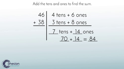 Use Place Value to Add Tens and Ones by Cohesion Education | TPT