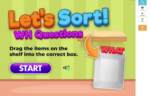 WH Questions Digital Task Cards • Sort WH Items • Boom Cards | TPT