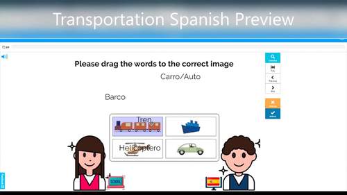 Spanish BOOM Cards™ Transportation Spanish Boom Cards™ by Language Forum