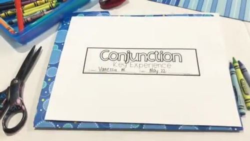 Conjunction Key Experience Montessori Grammar Symbol Extension Booklet