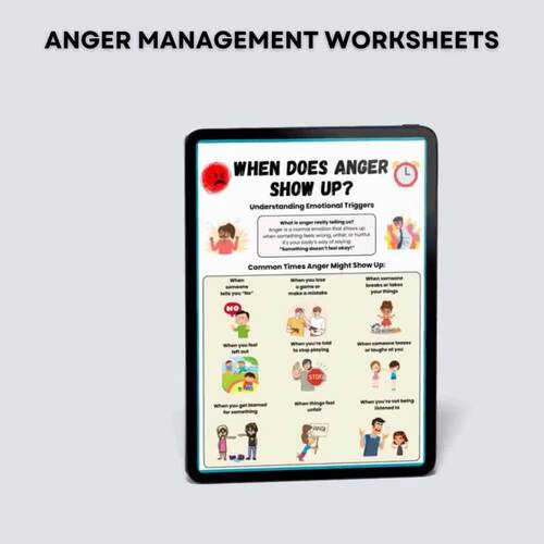 Worksheets For Kids Anger Management , Kids Anger Help, Anger Control ...