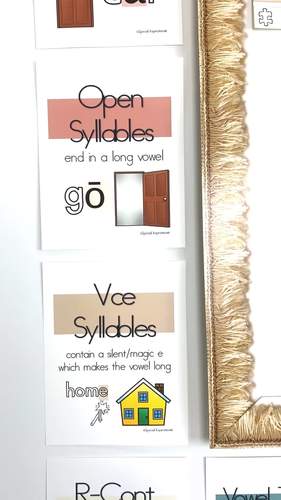 Syllable Types Posters | Modern Boho Classroom Decor | Science of Reading