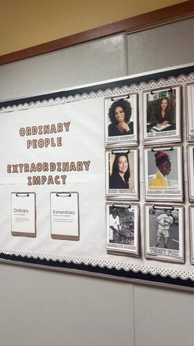 Ordinary People, Extraordinary Impact – Posters & Bulletin Board