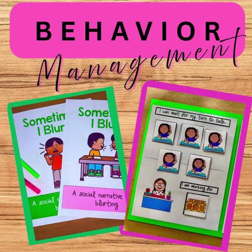 Behavior Management | Blurting Social Story, Token Board, & Visual Supports