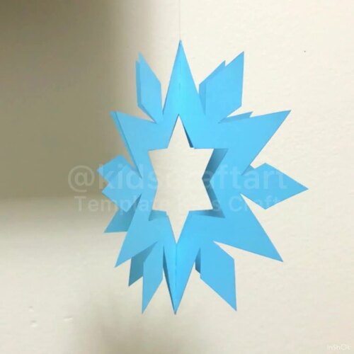 3D Snowflake Ornament Christmas Crafts Winter garland classroom Xmas ...