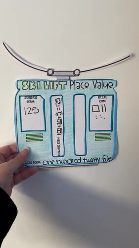 Winter Math Place Value Craft Bundle by The Teaching Diva Corner