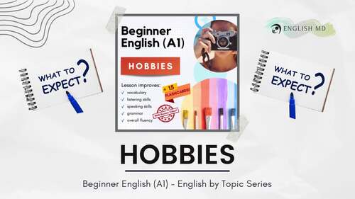 Hobbies | Adverbs of Frequency | Beginner ESL for Teens & Adults (A1)