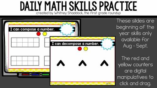 First Grade Calendar Math Skills Review | DIGITAL Morning Meeting ...