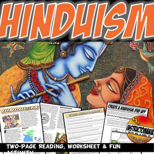 Ancient India Hinduism Lesson Plan Writing, Literacy, & Fun Extension ...