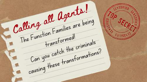 Transformations of 9 Function Families (a, h, and k) Investigation Activity