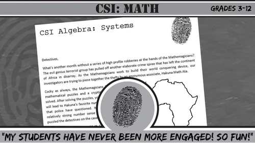 Trigonometry CSI Math Puzzles - Printable & Digital Geometry Review Game