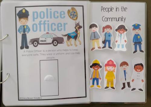 Community Helpers- Interactive Adapted Story (Standard Font) | TPT