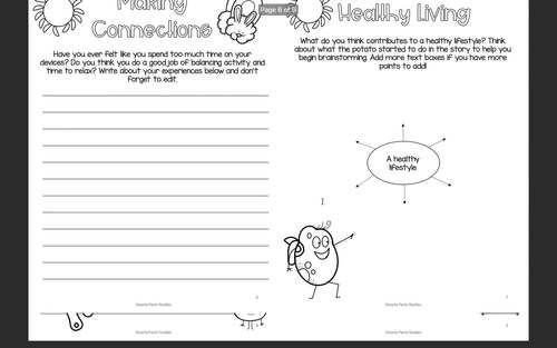 The Couch Potato | Printable & Slides | Reading Comprehension & Health ...