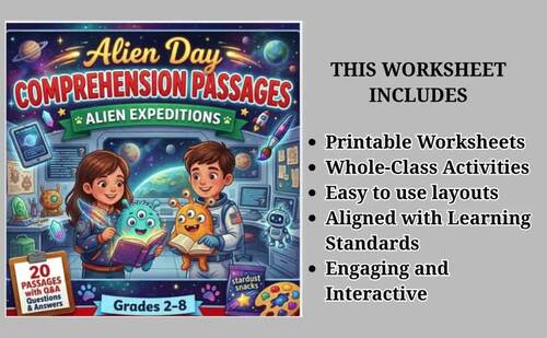 Out of This World Alien Day Reading Passages | Fun Comprehension ...