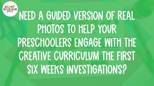The First Six Weeks GUIDED Edition Real Photos The Creative Curriculum ...