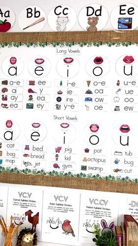 Orton-Gillingham Phonics Spelling Rule Posters by Special Inspirations