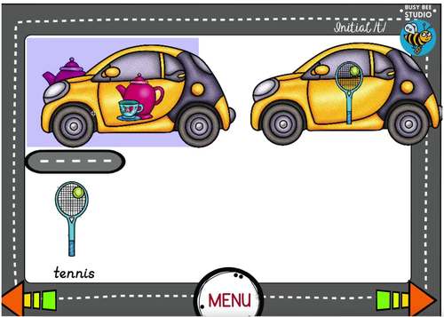 T Articulation Game Boom Cards Parking Lot | Speech Therapy by Busy Bee ...