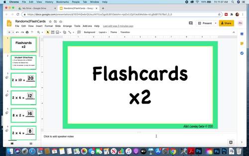 Interactive Google Slides Digital Flashcards: Multiply and Divide by 10