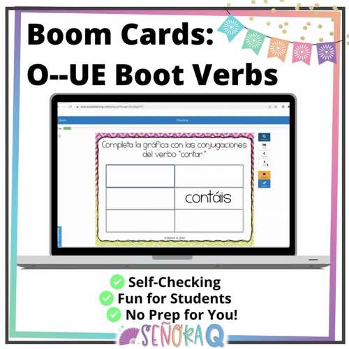 O--UE Stem Changing Verbs Boom Cards by SenoraQ | TPT