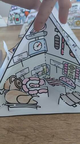 Craftivity: Mini Supermarket Food Unit Triorama by The Indian Lion