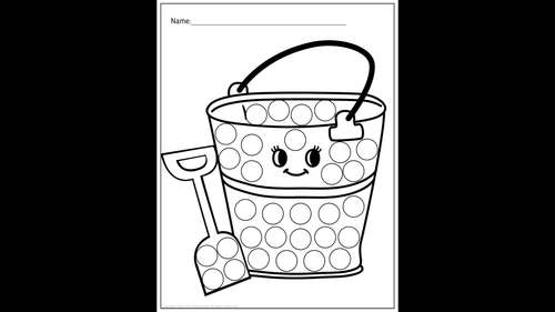 Beach Themed Dot Marker Pages by The Mama Nest Shop | TPT