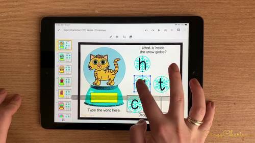 Christmas Phonics Center Activities for Google Classroom by CrazyCharizma