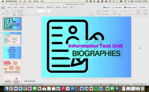 V9 Australian Curriculum - Year 6 - English Biography Unit (Informative ...