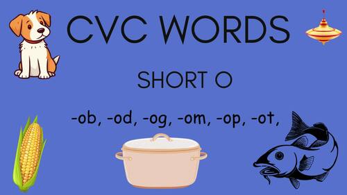 CVC Words: Vowel O by SMART TEACHERS 99 | TPT