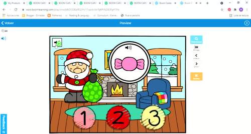 BOOM CARDS CHRISTMAS: Divide words into syllables by Ms Herraiz | TPT