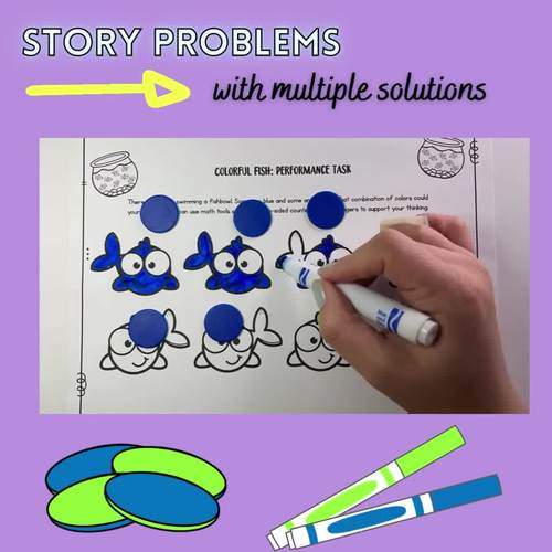 Decomposing Numbers to 10 Story Problems Math Performance Tasks for ...