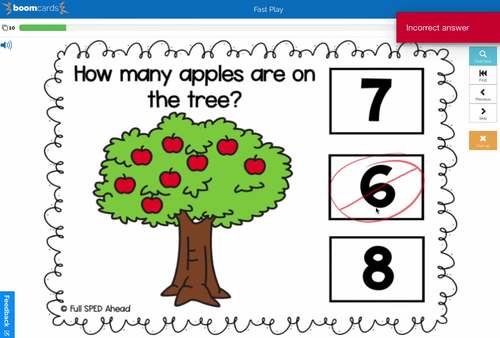 Fall Counting Numbers 0-10 Boom™ Cards Activity | TPT