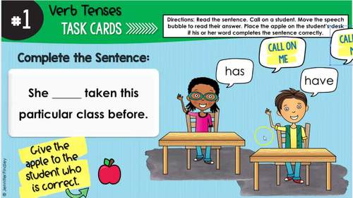 Digital Grammar Activities - Verbs and Verb Tenses - 5th Grade | TPT