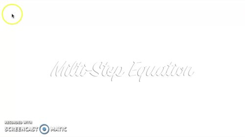 Multi-Step Equations Instructional Video by Enrich Minds | TPT