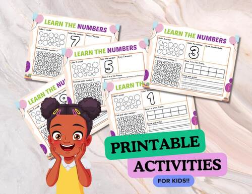 Kindergarten Math| Fun Activity| Learn the Numbers| Tracing| Learn to Count