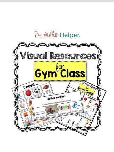 Visual Resources for Gym Class by The Autism Helper | TPT