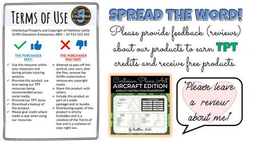 Cartesian Plane Art - Aircraft Edition Bundle by Griffin Education ...