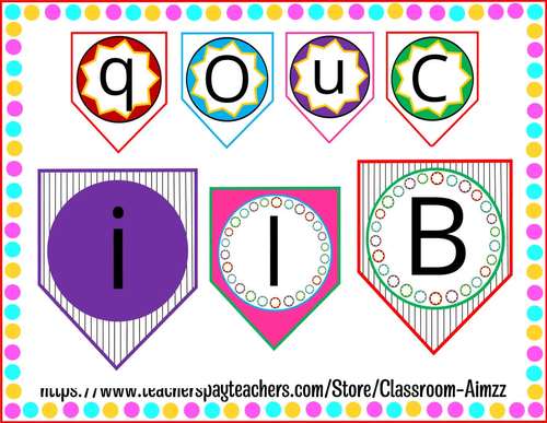 Bunting Banners, Printable Bunting Banners, Alphabets Bunting Banner ...