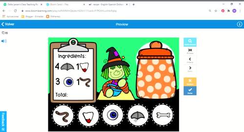 BOOM CARDS HALLOWEEN: COUNTING NUMBERS 1-10 | Digital Math Game by Ms ...