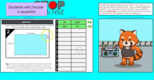Area Parallelograms, Triangles, Composite Shape | Digital Self-Checking ...